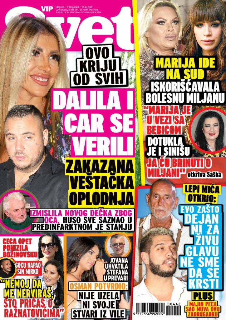 NOVI SVET! Dalila i Car se verili! CECA opet ponizila Božinovsku! MARIJA ide na sud ...