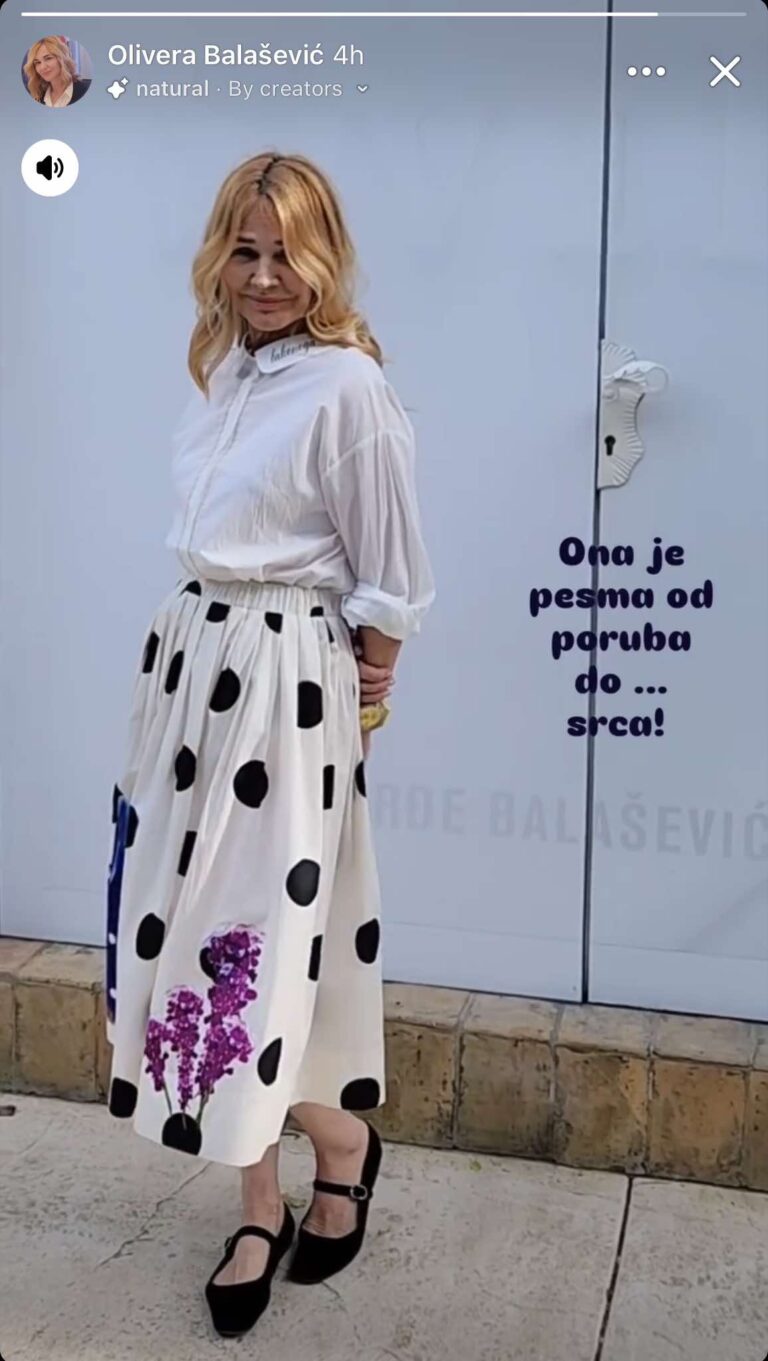 Modna kombinacija Olivere Balašević je savršenstvo
